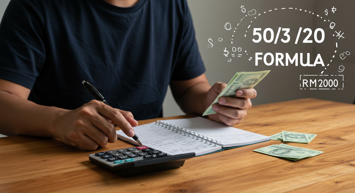 Gaji RM2000 Tapi Nak Menabung? Ini Formula 50/30/20 yang Sesuai - Maynance